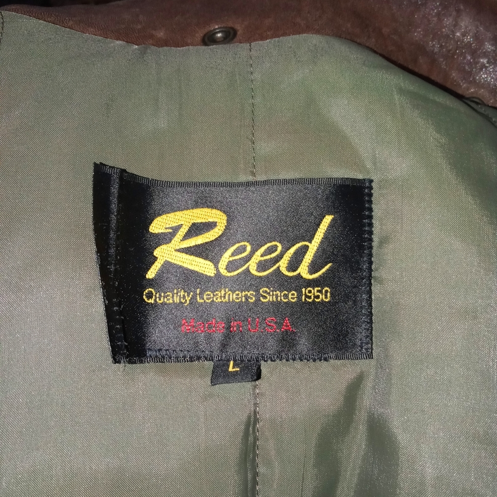 Womens Reed Vintage Leather Jacket - Gem